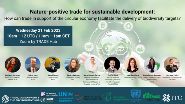Nature-positive trade: How can trade in support of the circular economy ...